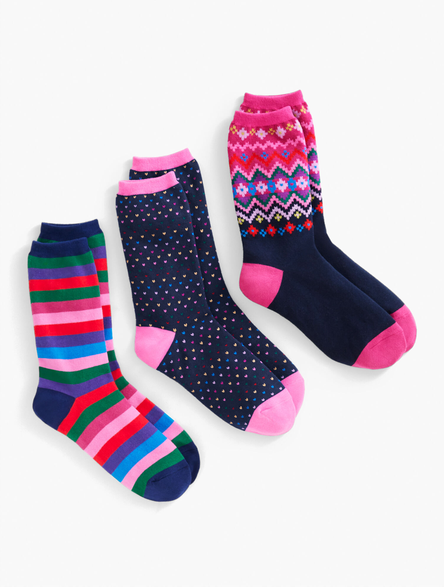 Jewel Box 3-Pack Socks | Talbots