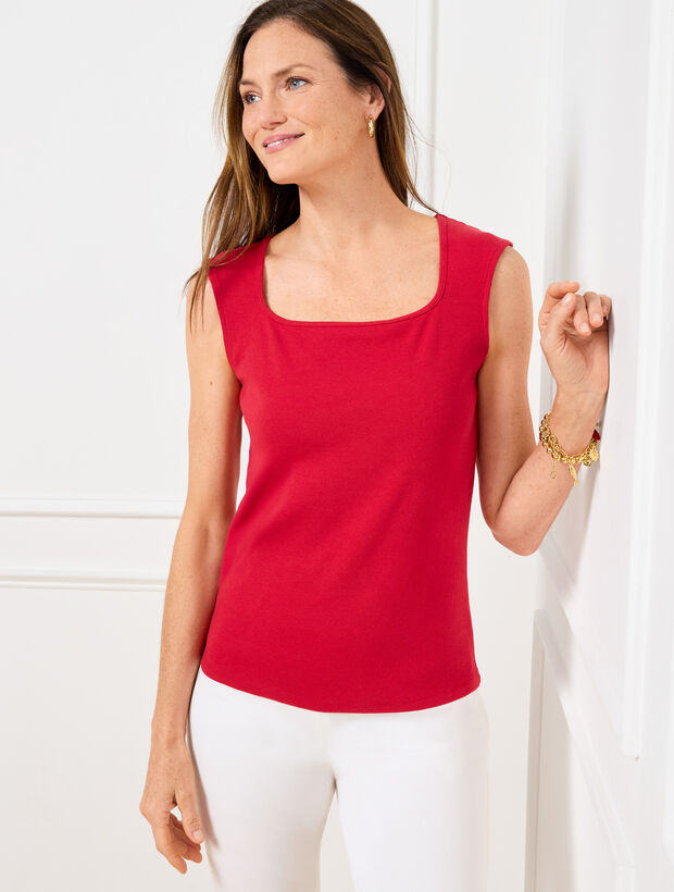 Square Neck Tank | Talbots