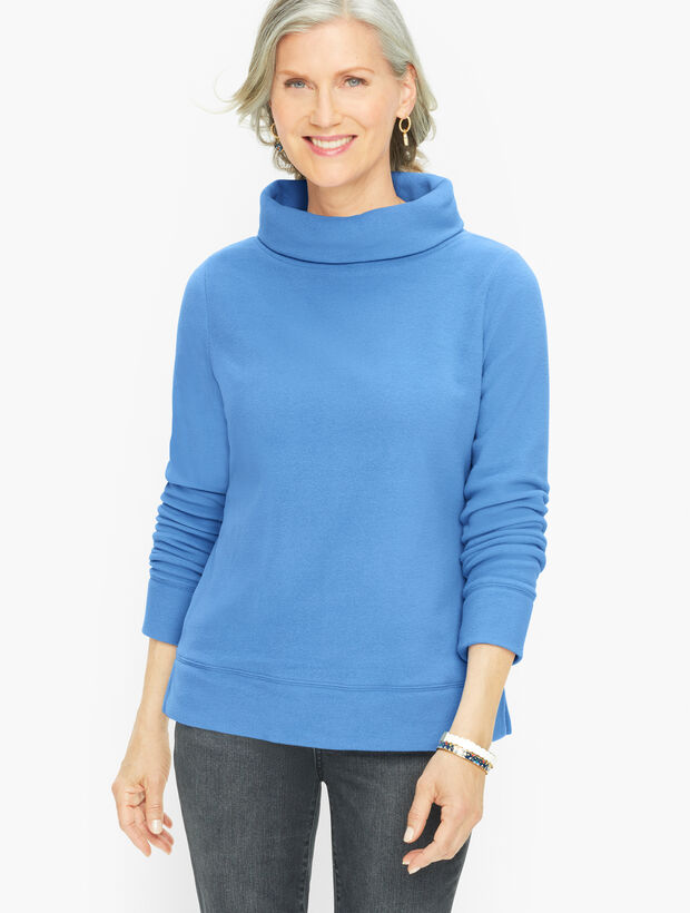 Microfleece Funnel Neck Pullover | Talbots