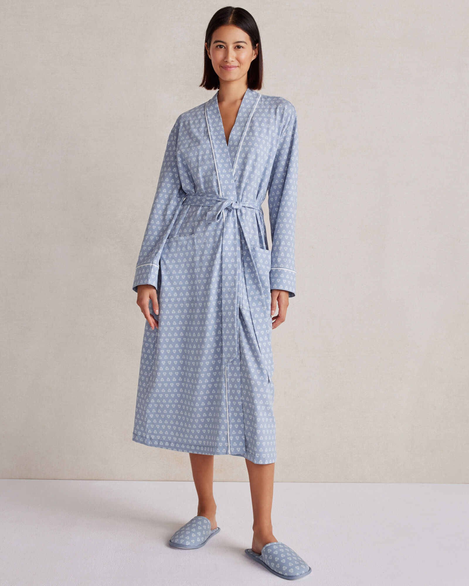 Organic Cotton Jersey Foulard Robe | Haven Well Within