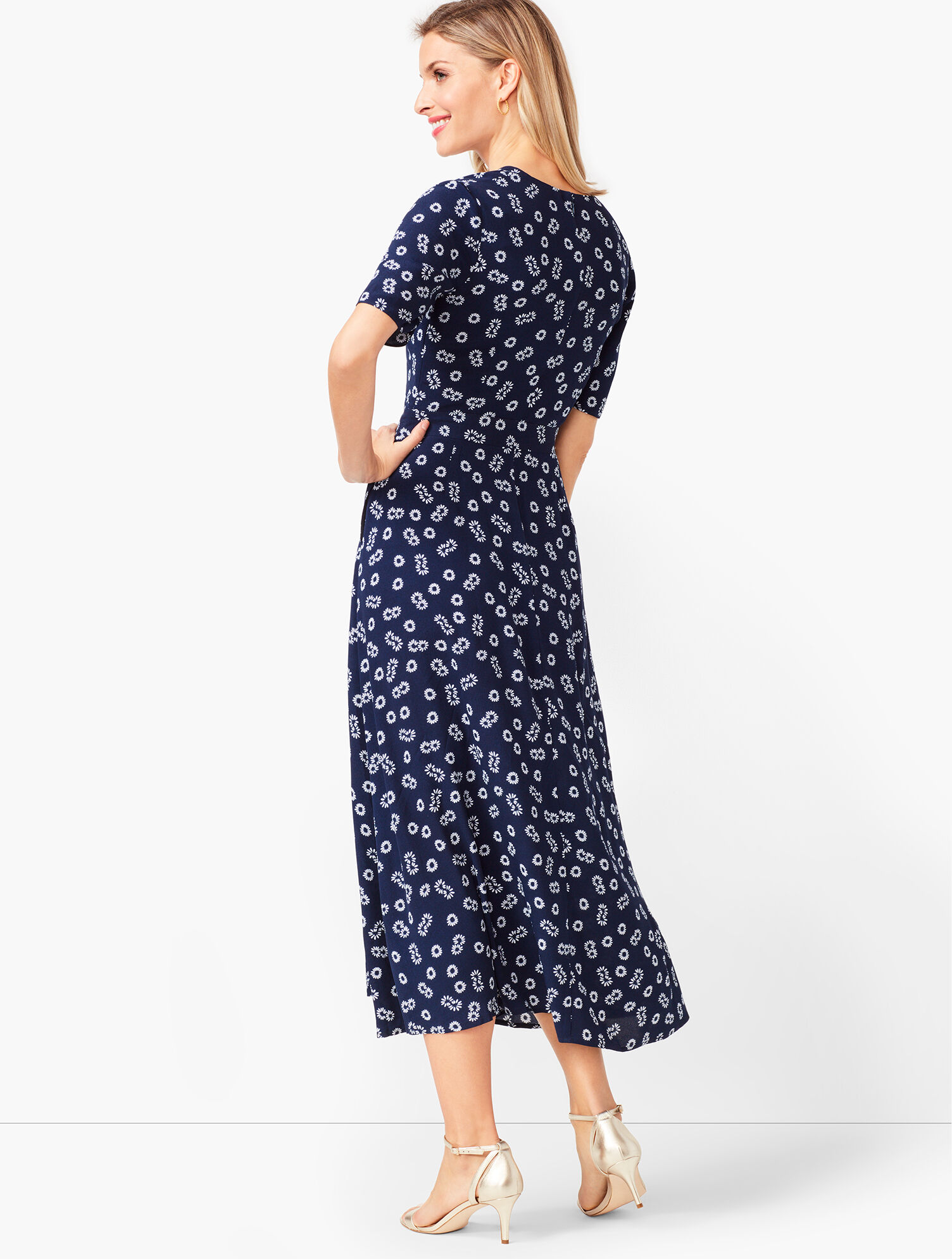 Daisy Wrap Midi Dress | Talbots