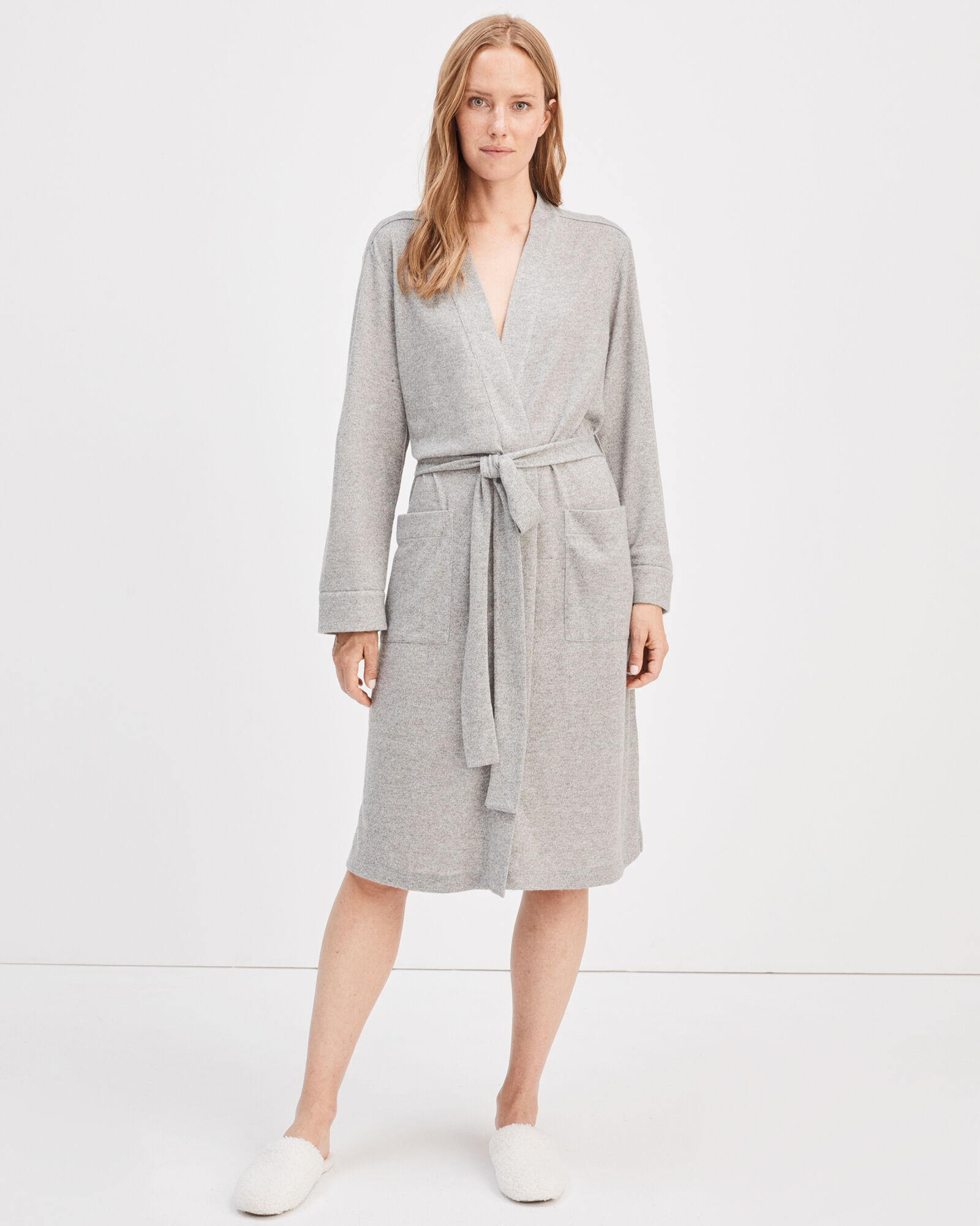 Marled Knit Patch Pocket Robe | Haven Well Within