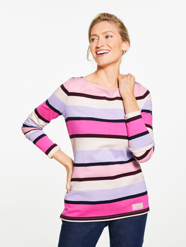 Authentic Talbots Tee - Icicle Stripe | Talbots