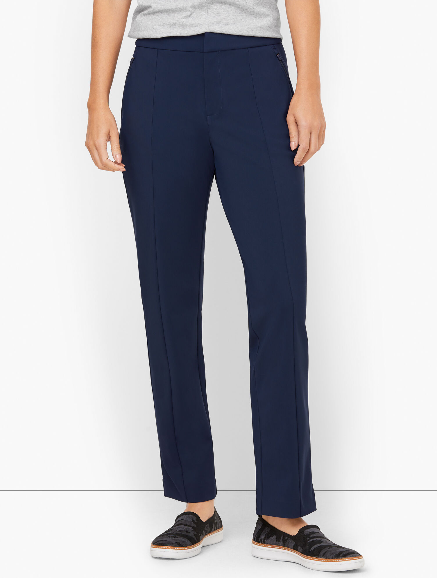 Luxe Comfort Straight Leg Travel Pants | Talbots