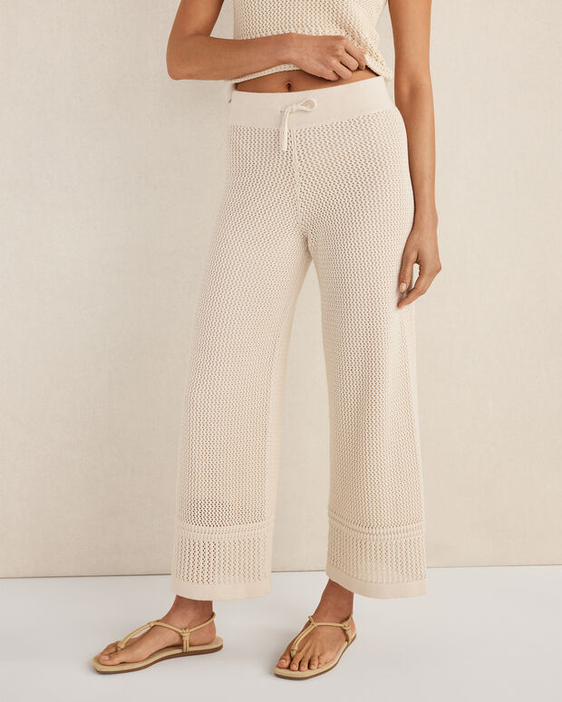 Organic Cotton Mixed Stitch Pants | Haven Well Within