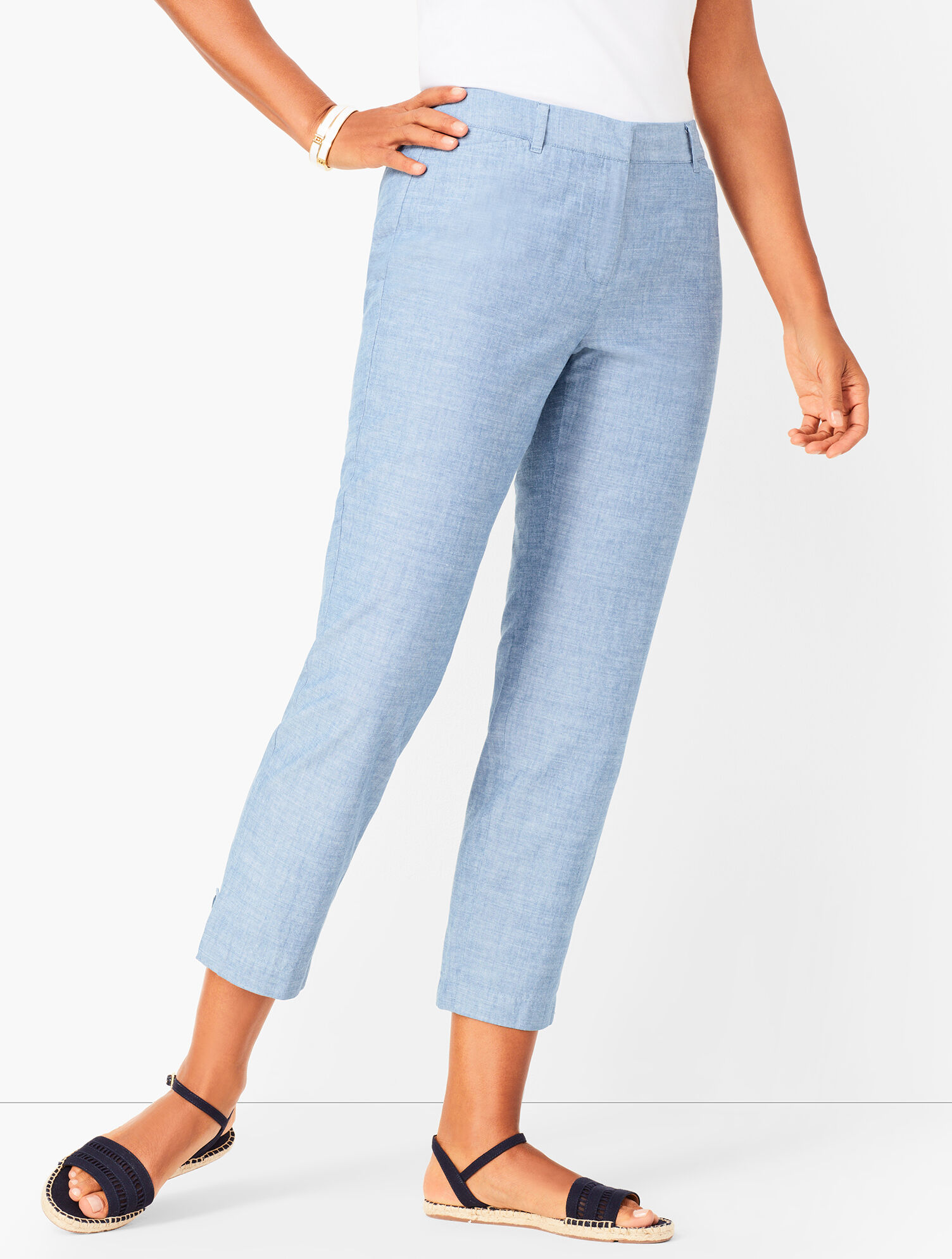 Perfect Crops - Chambray | Talbots