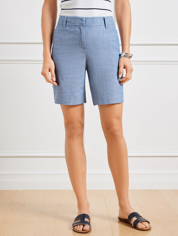 Perfect Shorts - 7"- Newport Chambray | Talbots