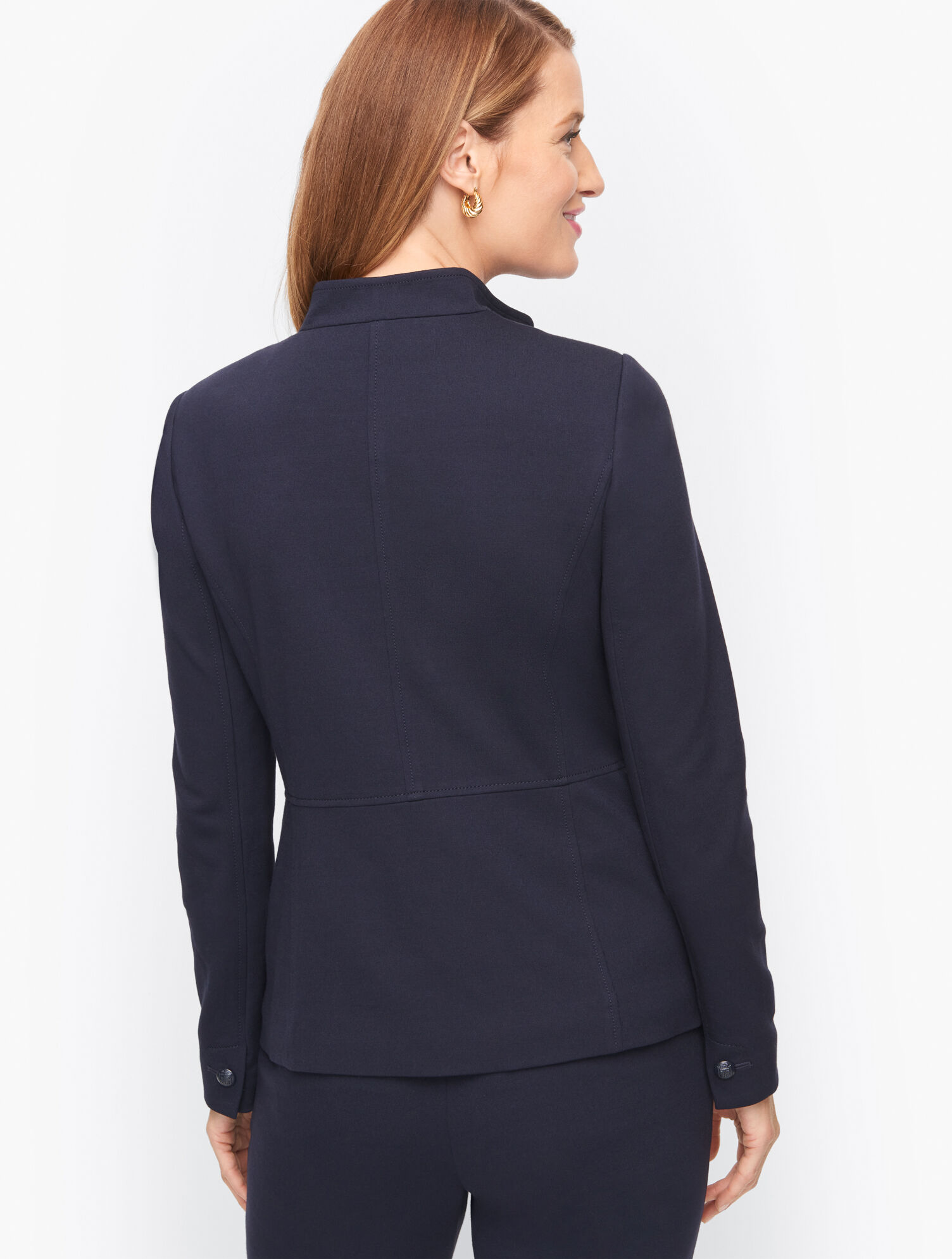 Refined Ponte Knit Jacket | Talbots