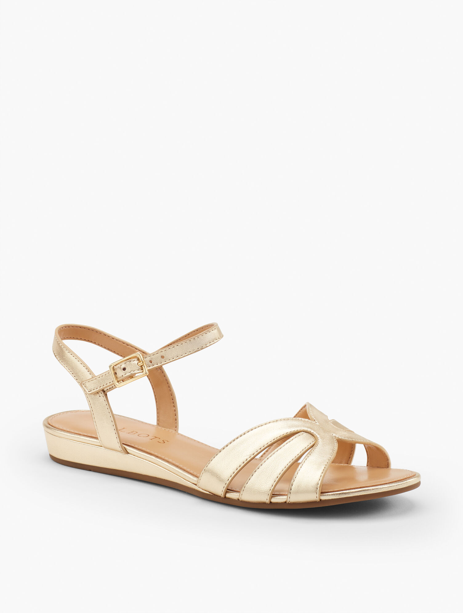 Daisy Micro Wedge Sandals - Metallic | Talbots