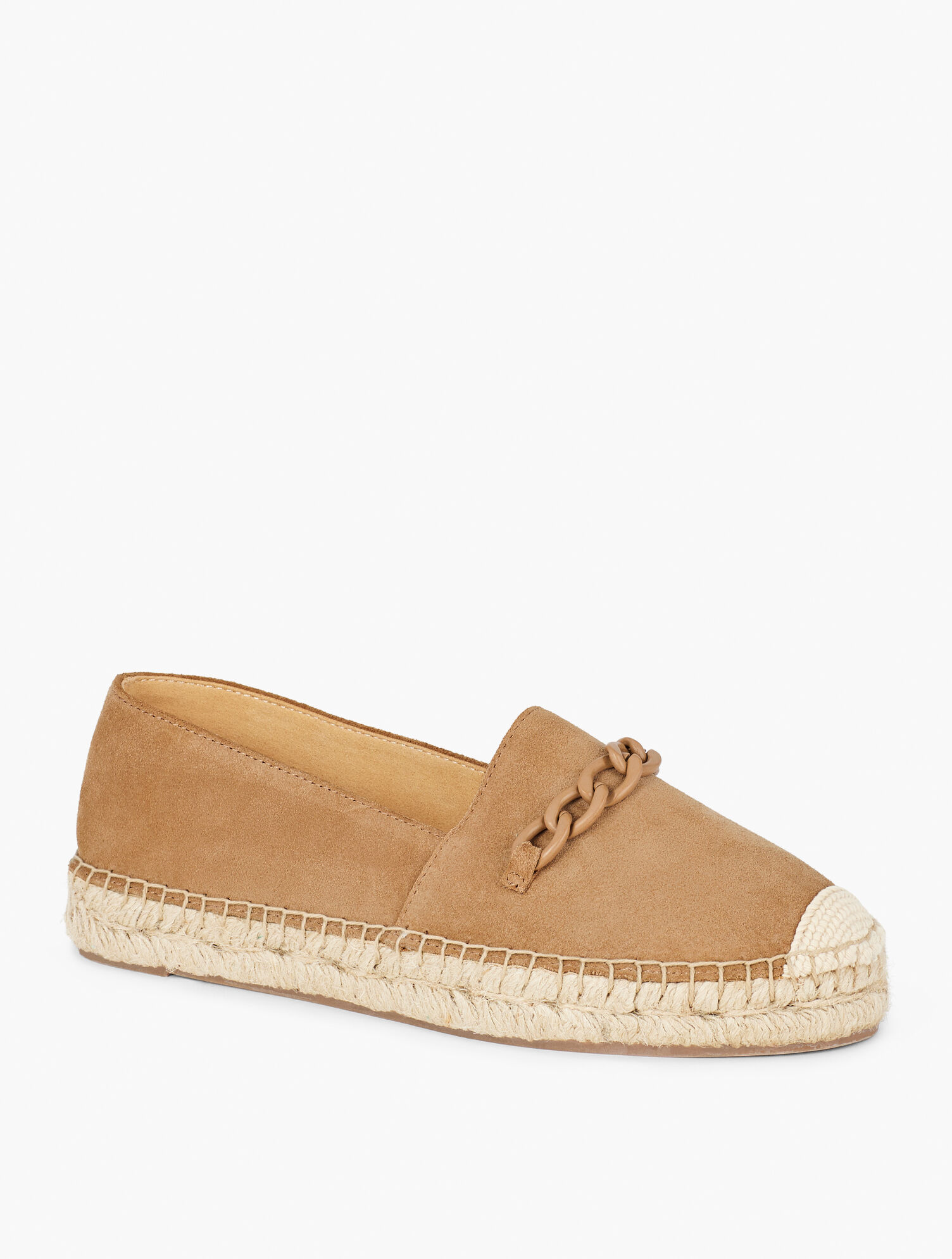 Hadley Chain Suede Platform Espadrilles | Talbots