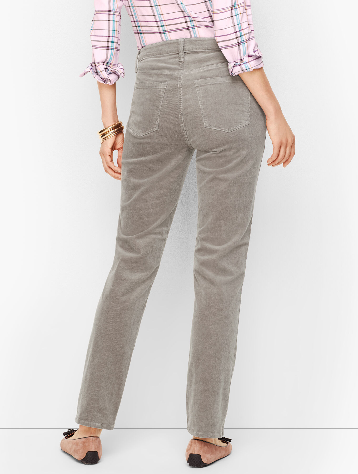 Stretch Corduroy Straight Leg Pants | Talbots