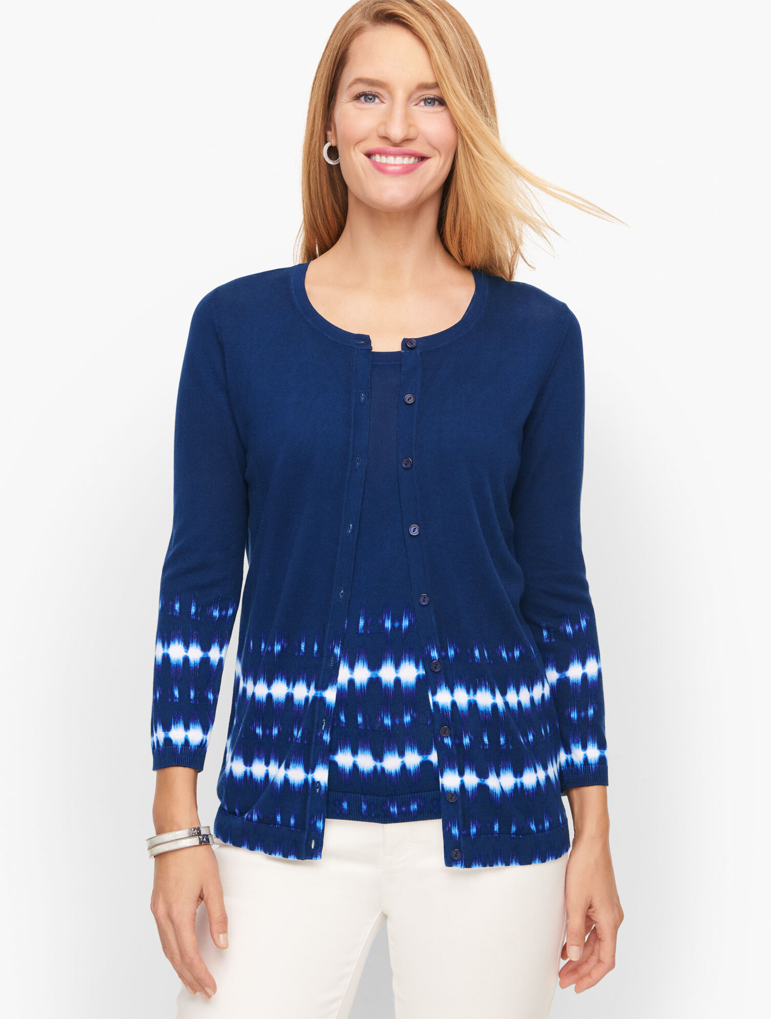 Charming Cardigan - Ikat Burst | Talbots