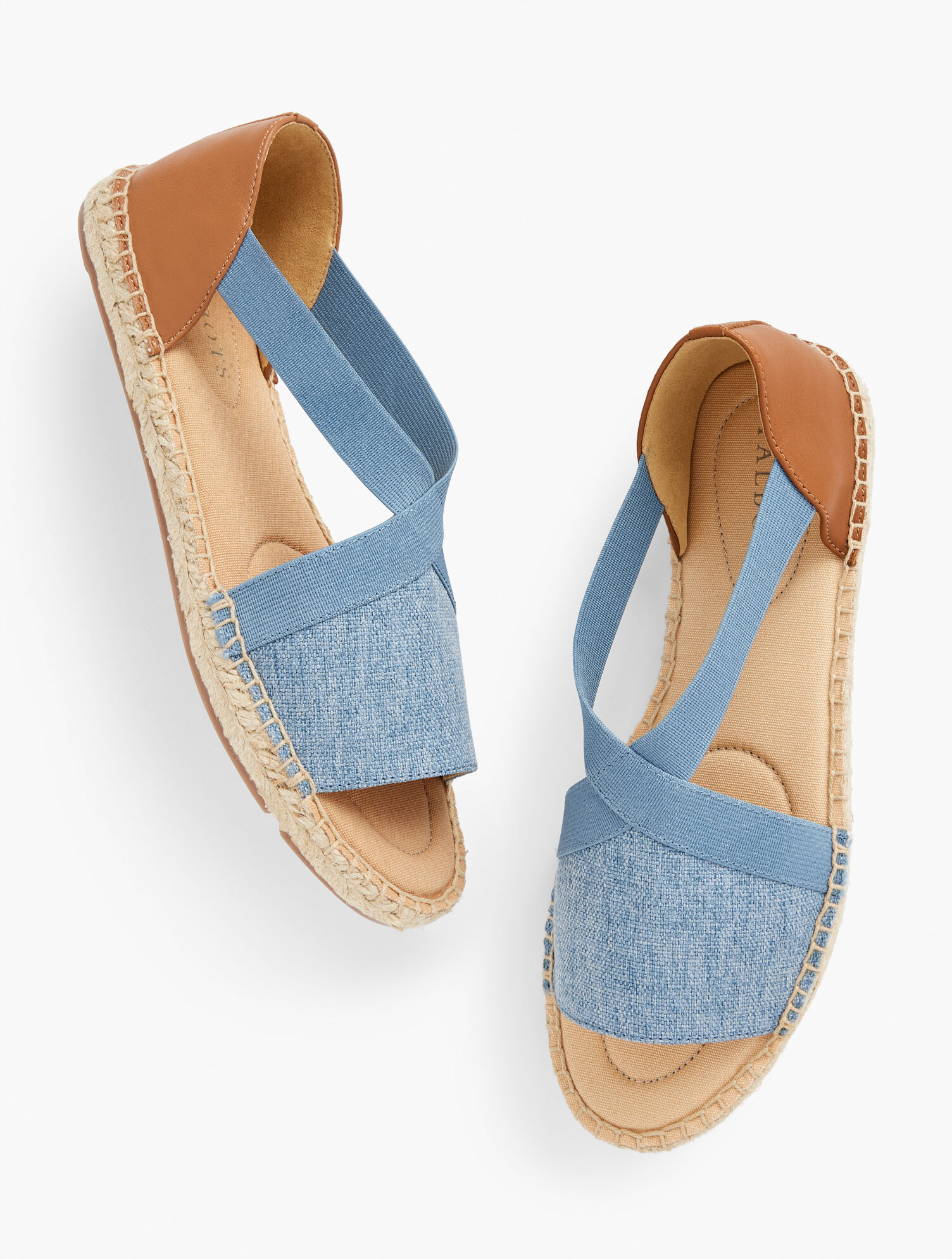 Illysa Espadrille Sandals - Blue Sky - Linen | Talbots