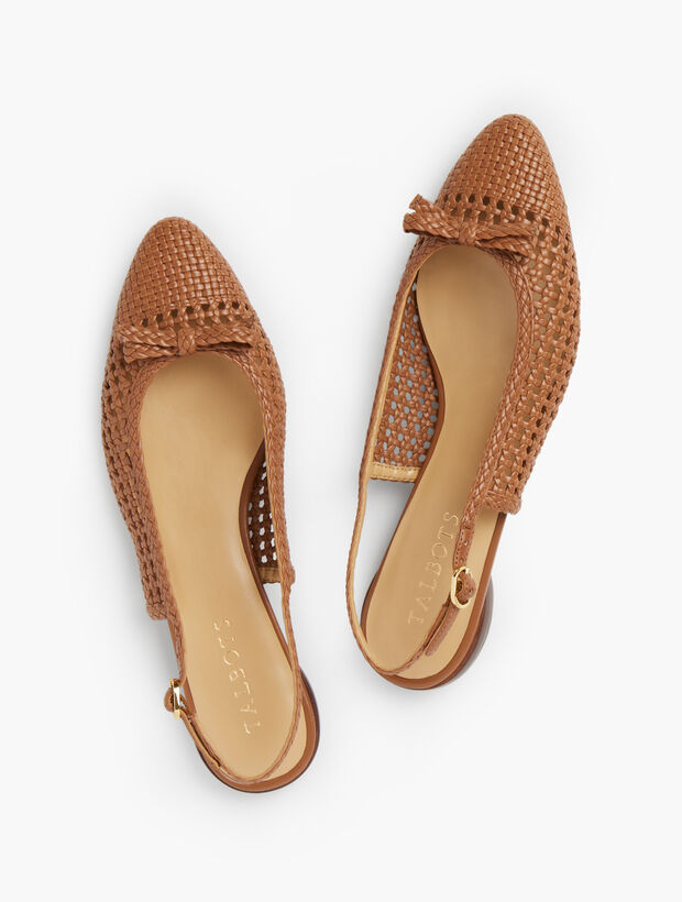 Edna Woven Slingback Sandals | Talbots