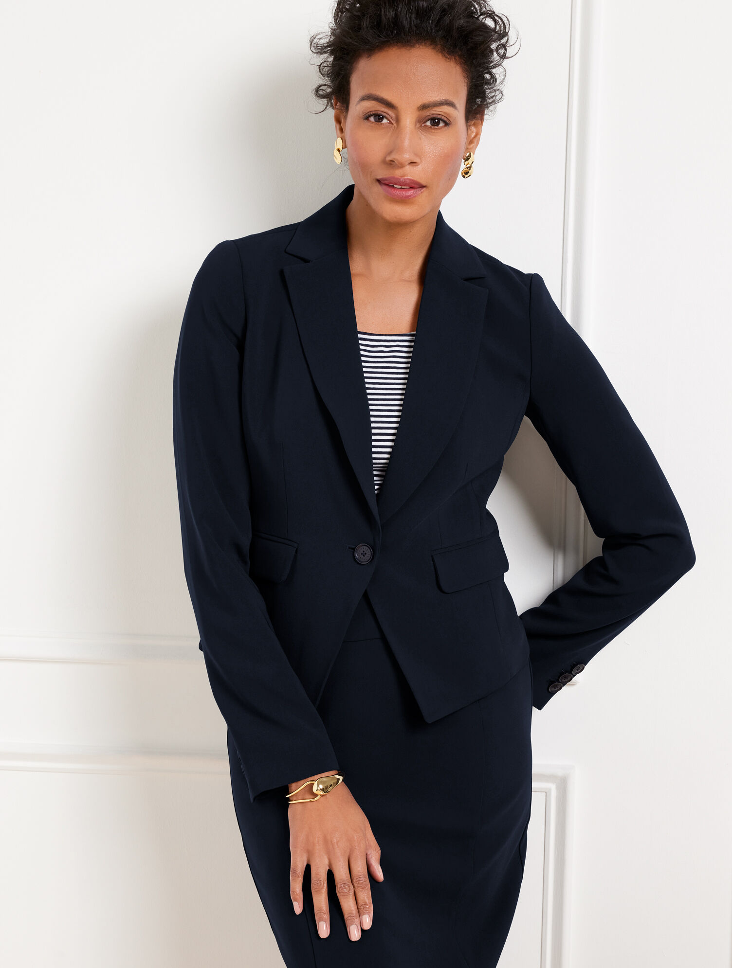 Easy Travel Cropped Blazer | Talbots