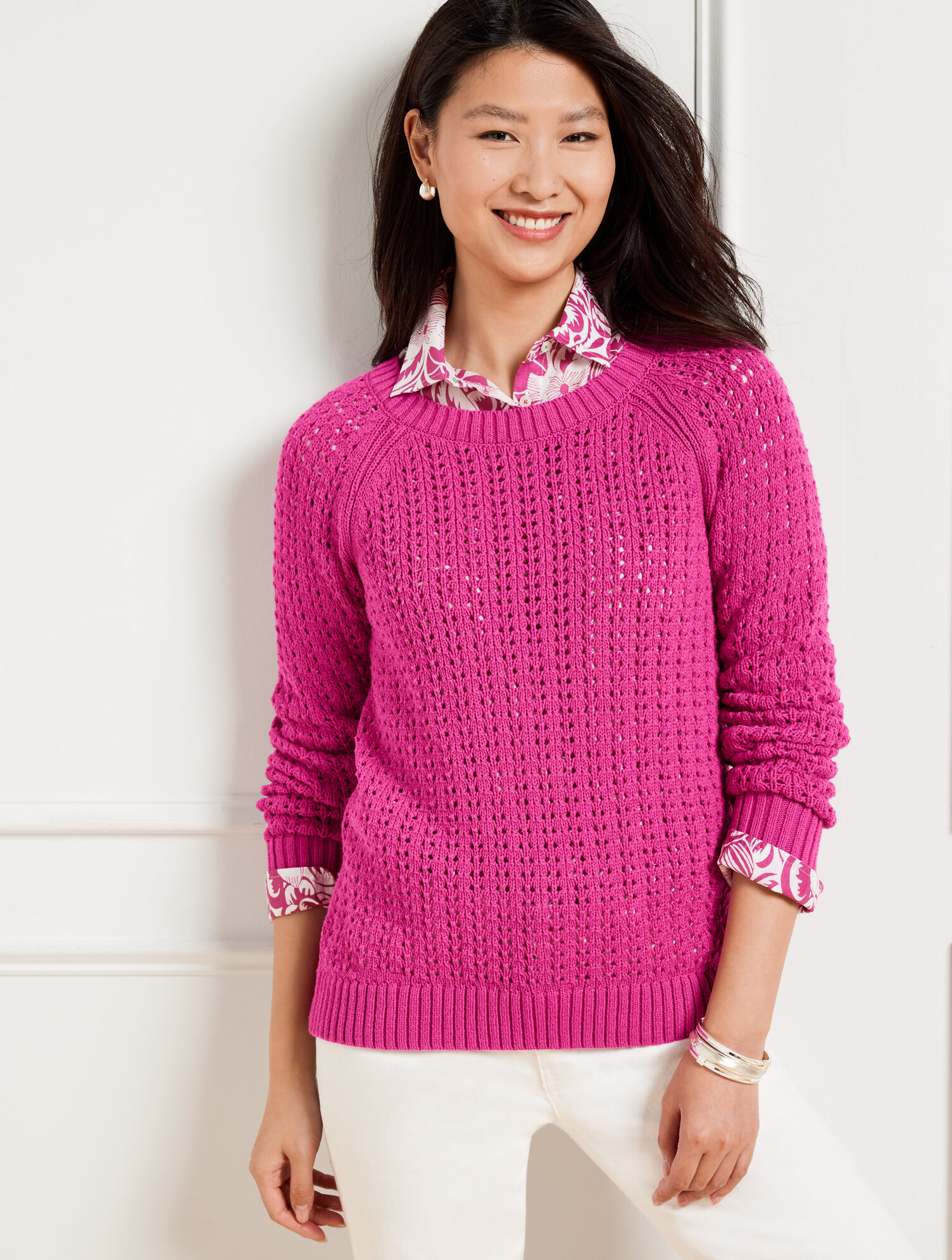 Open Stitch Sweater | Talbots