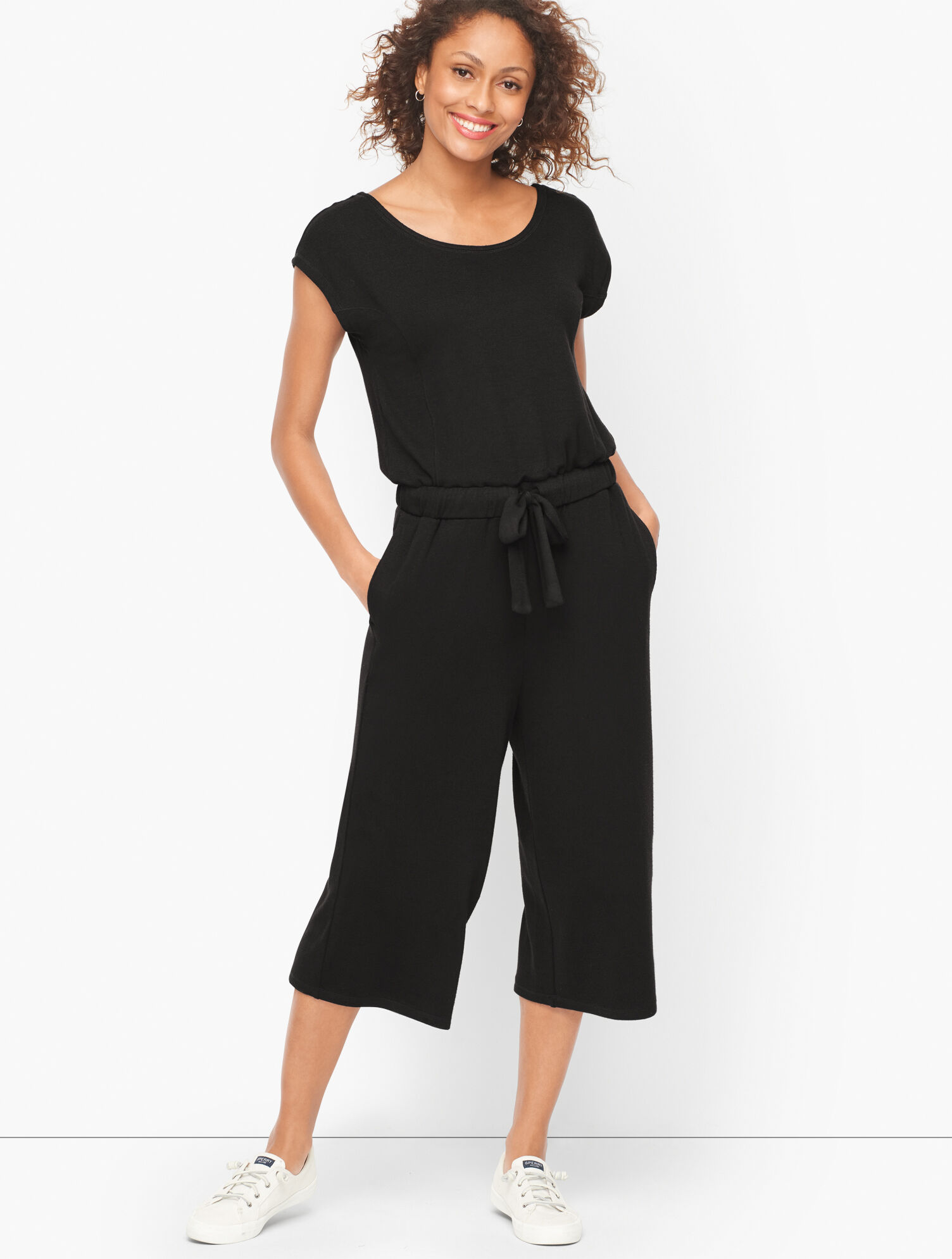 Ladder Back Jersey Romper | Talbots