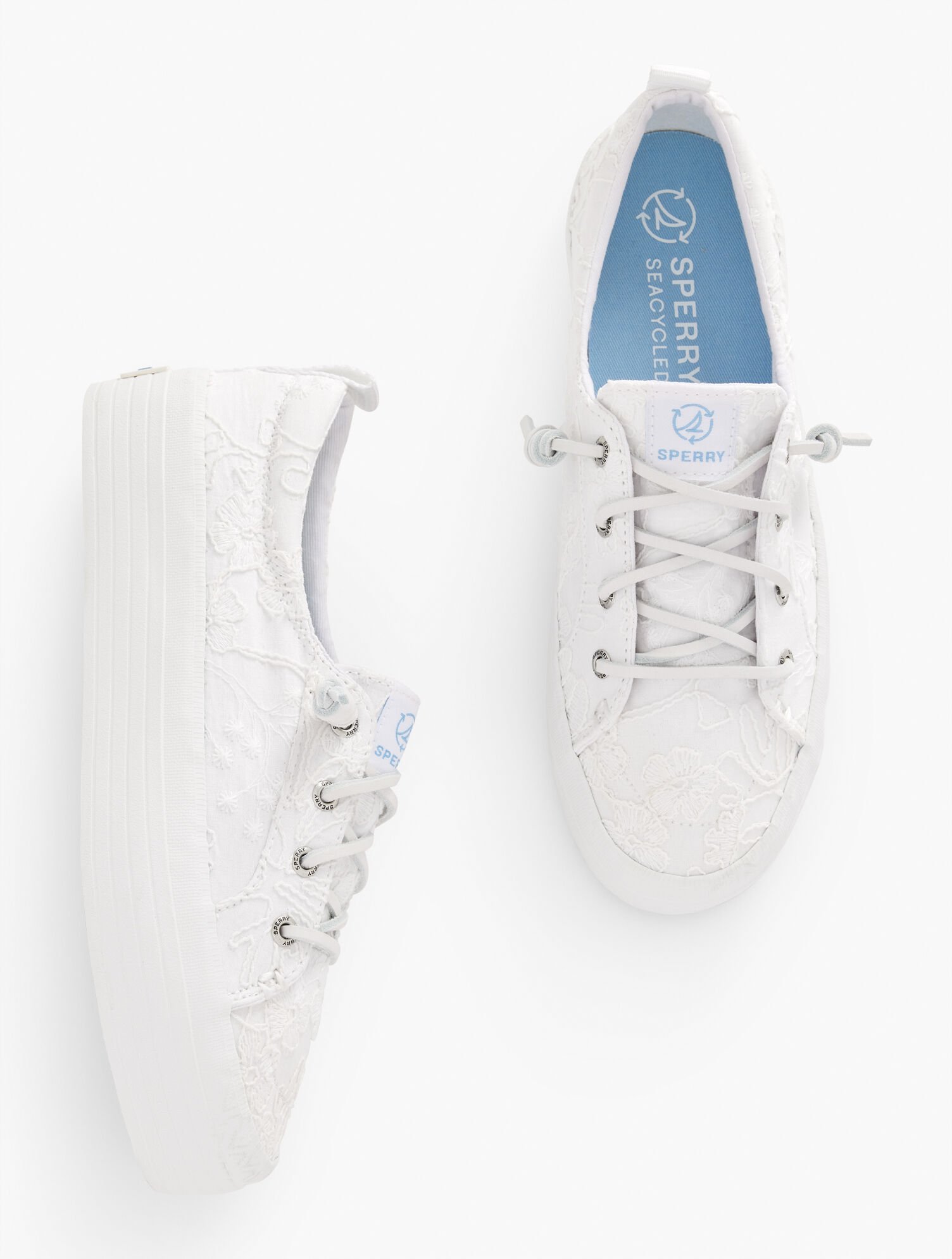 Sperry® Seacycled Crest Vibe Platform Sneakers | Talbots