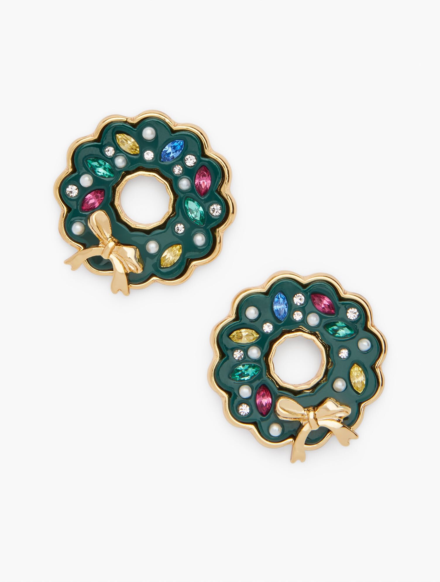 Holiday Wreath Earrings | Talbots