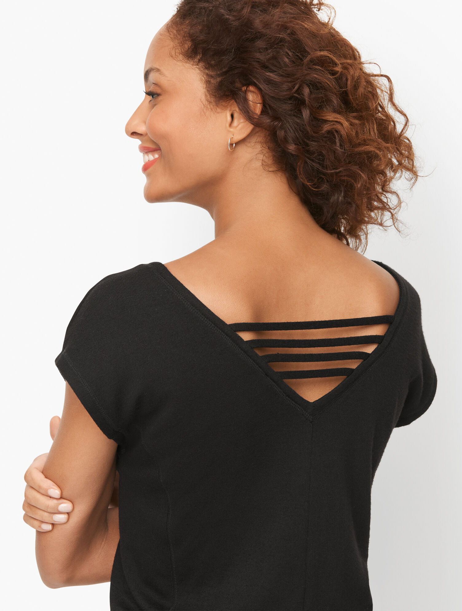 Ladder Back Jersey Romper | Talbots
