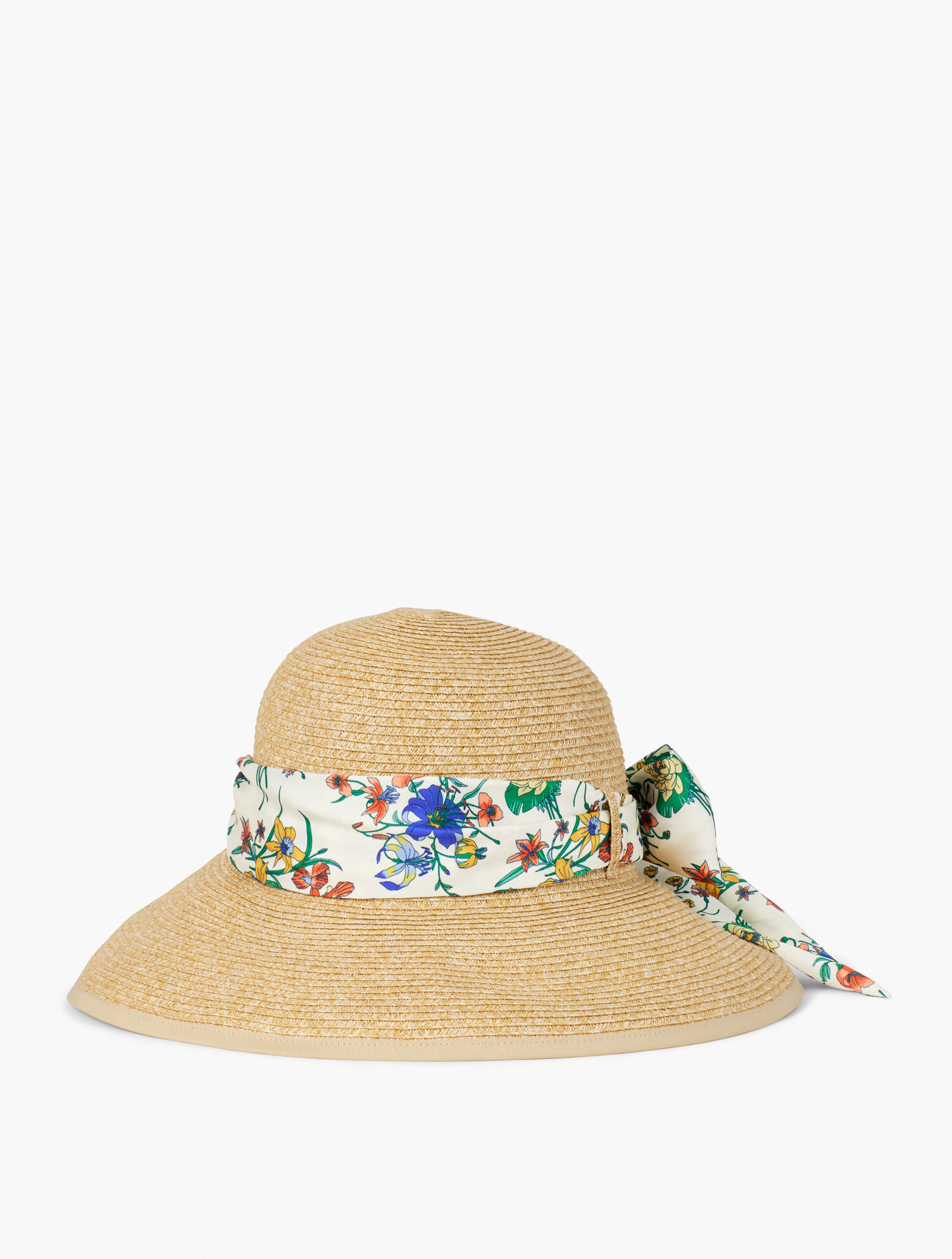 Scarf Detail Backless Floppy Hat | Talbots