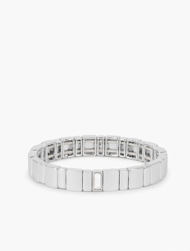 Metal Tiles Stretch Bracelet | Talbots