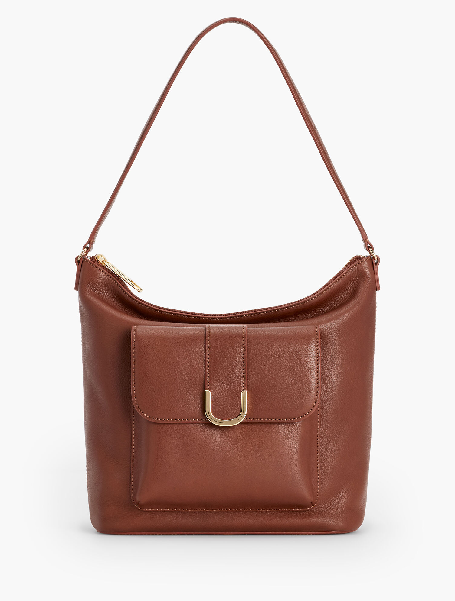 Soft Pebble Leather Hobo Bag | Talbots