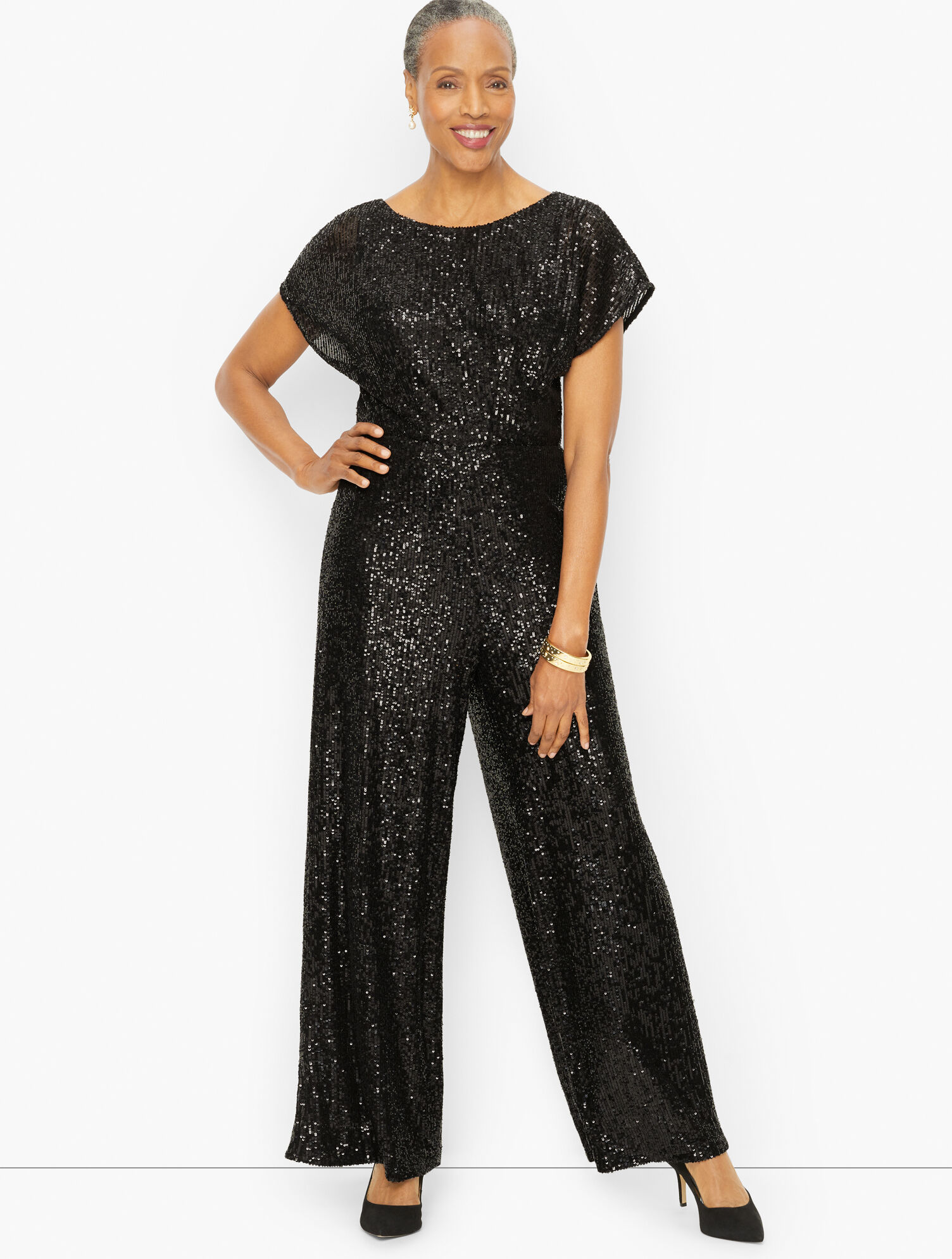 Maggy London Sequin Jumpsuit | Talbots