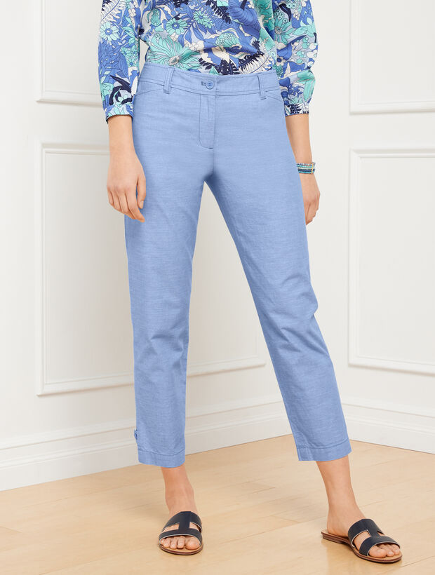 Perfect Crops - Newport Chambray | Talbots