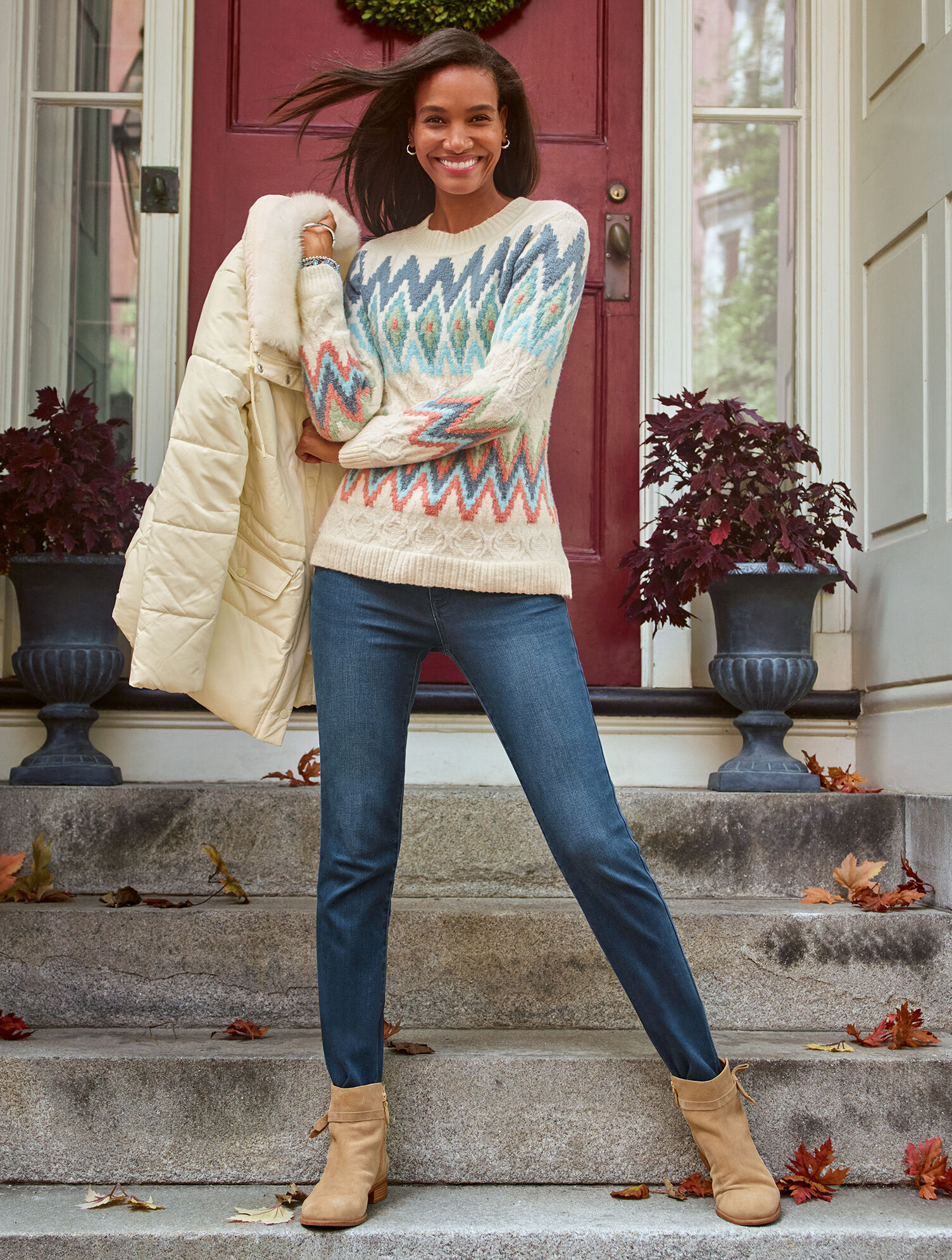 Luxe Touch Slim Ankle Jeans - Arctic Wash | Talbots