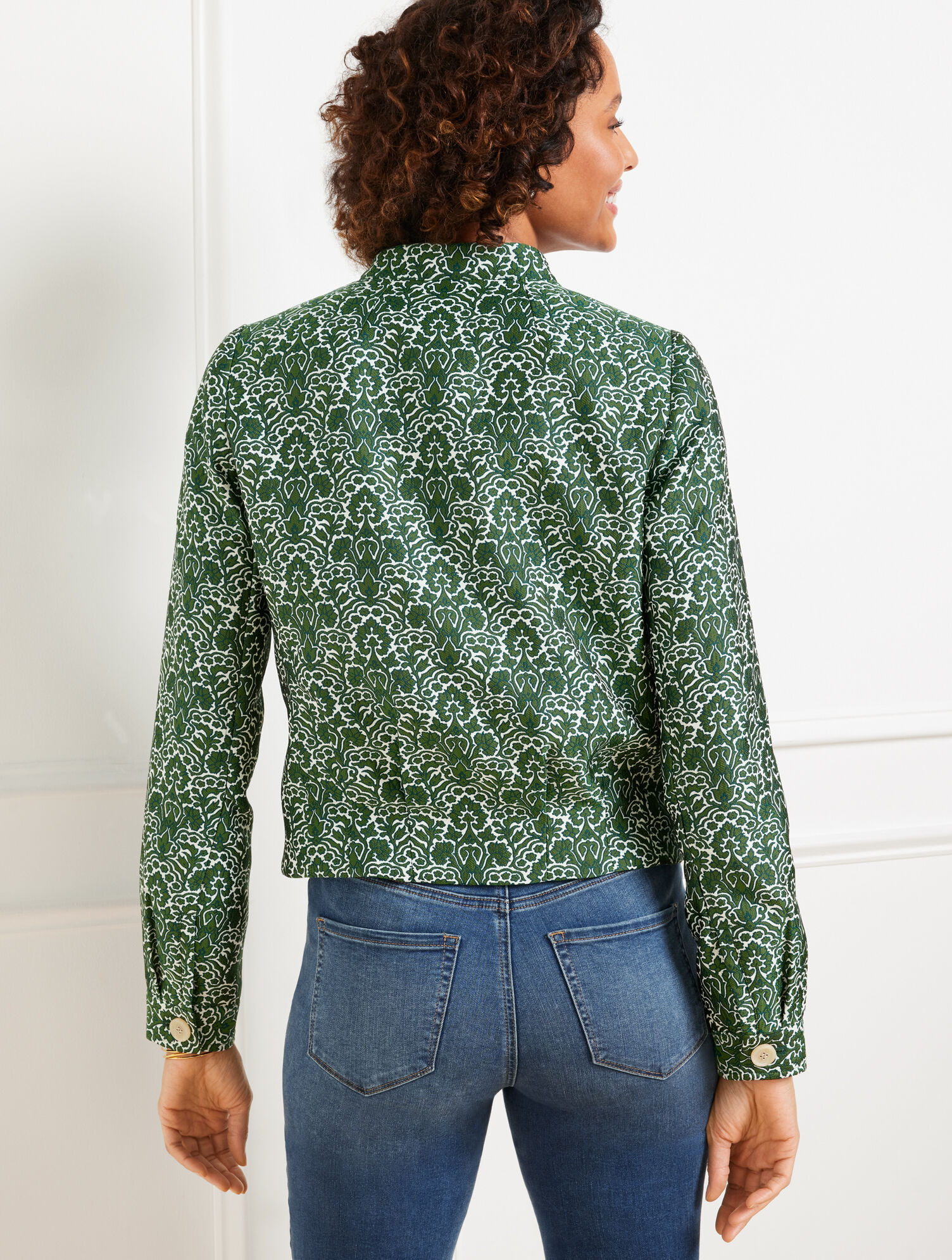 Woodland Damask Jacket | Talbots