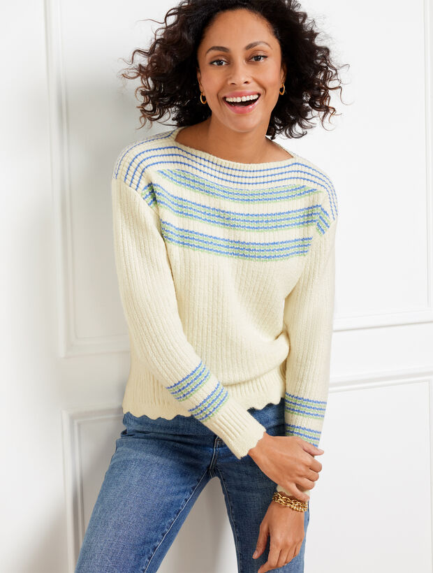 Bateau Neck Pullover | Talbots