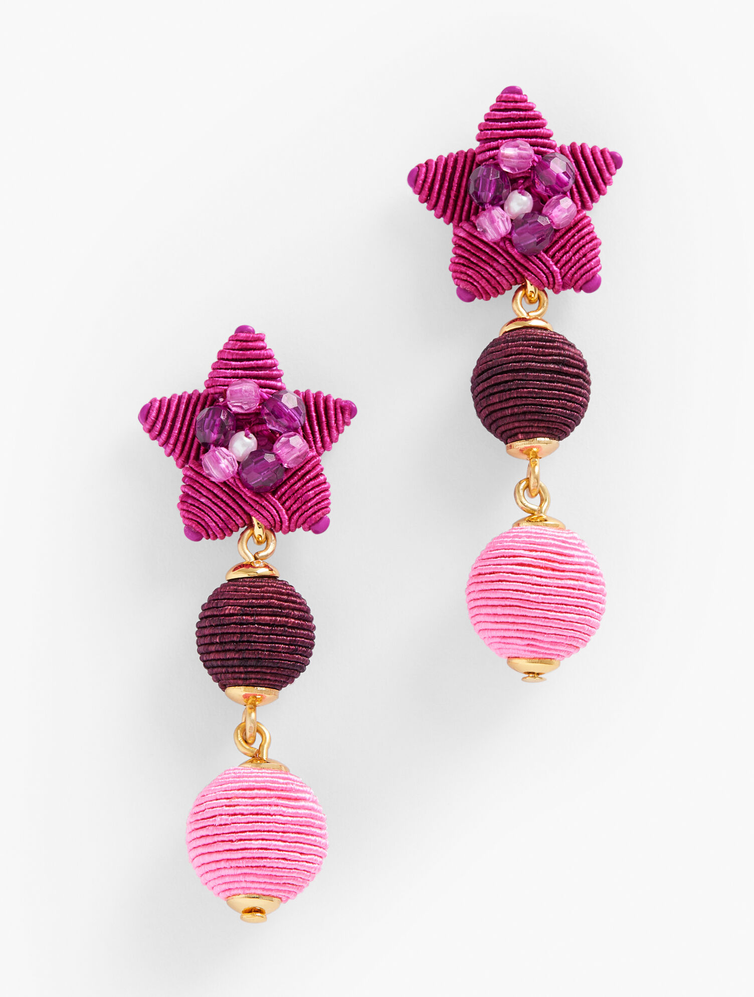 Wrapped Floral Drop Earrings | Talbots