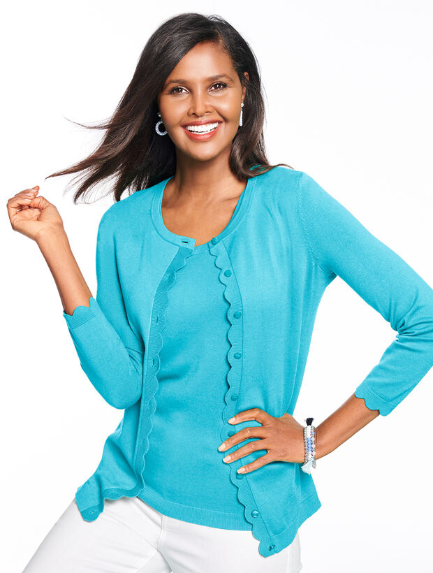 Charming Cardigan - Scalloped Detail | Talbots