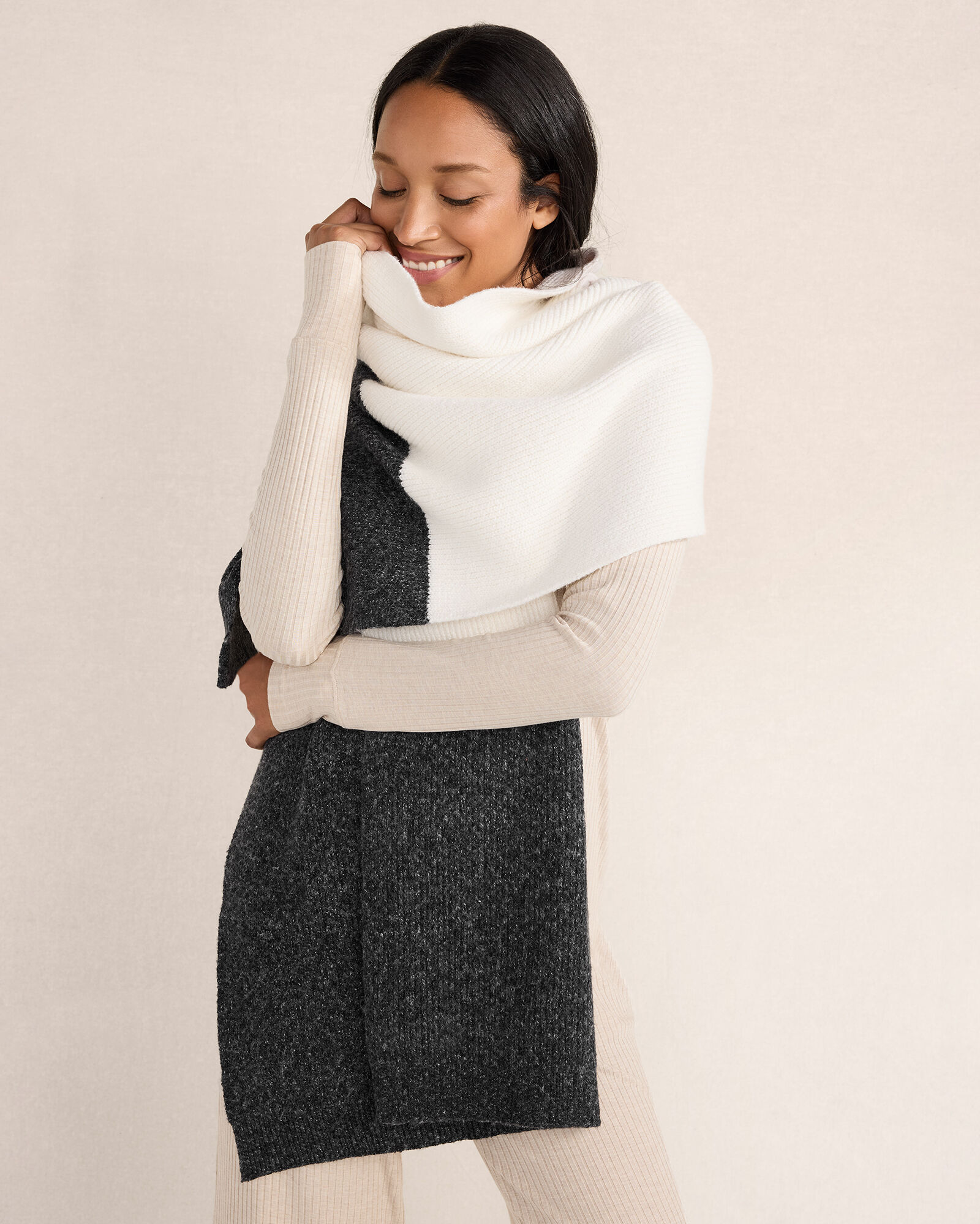Organic Cotton Colorblock Scarf | Haven Well Within