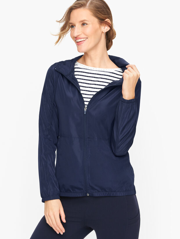 Hooded High-Low Hem Jacket | Talbots