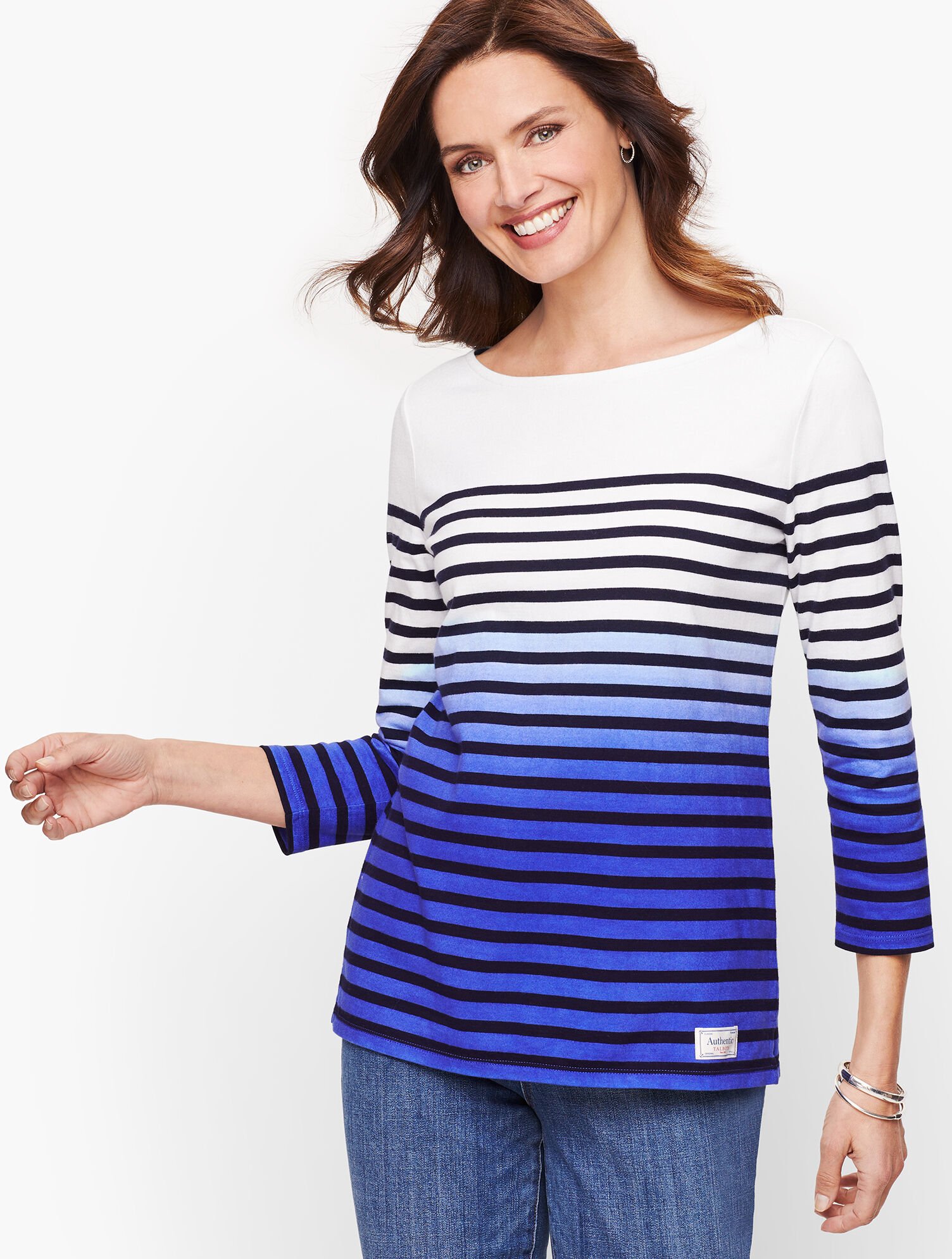 Authentic Talbots Tee - Salt Bay Stripe | Talbots