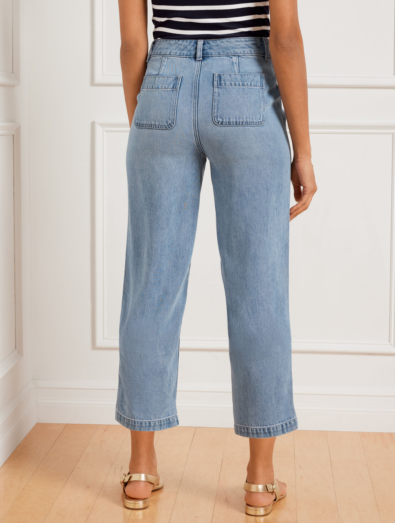 Summerweight Straight Ankle Jeans - Brickell Wash | Talbots