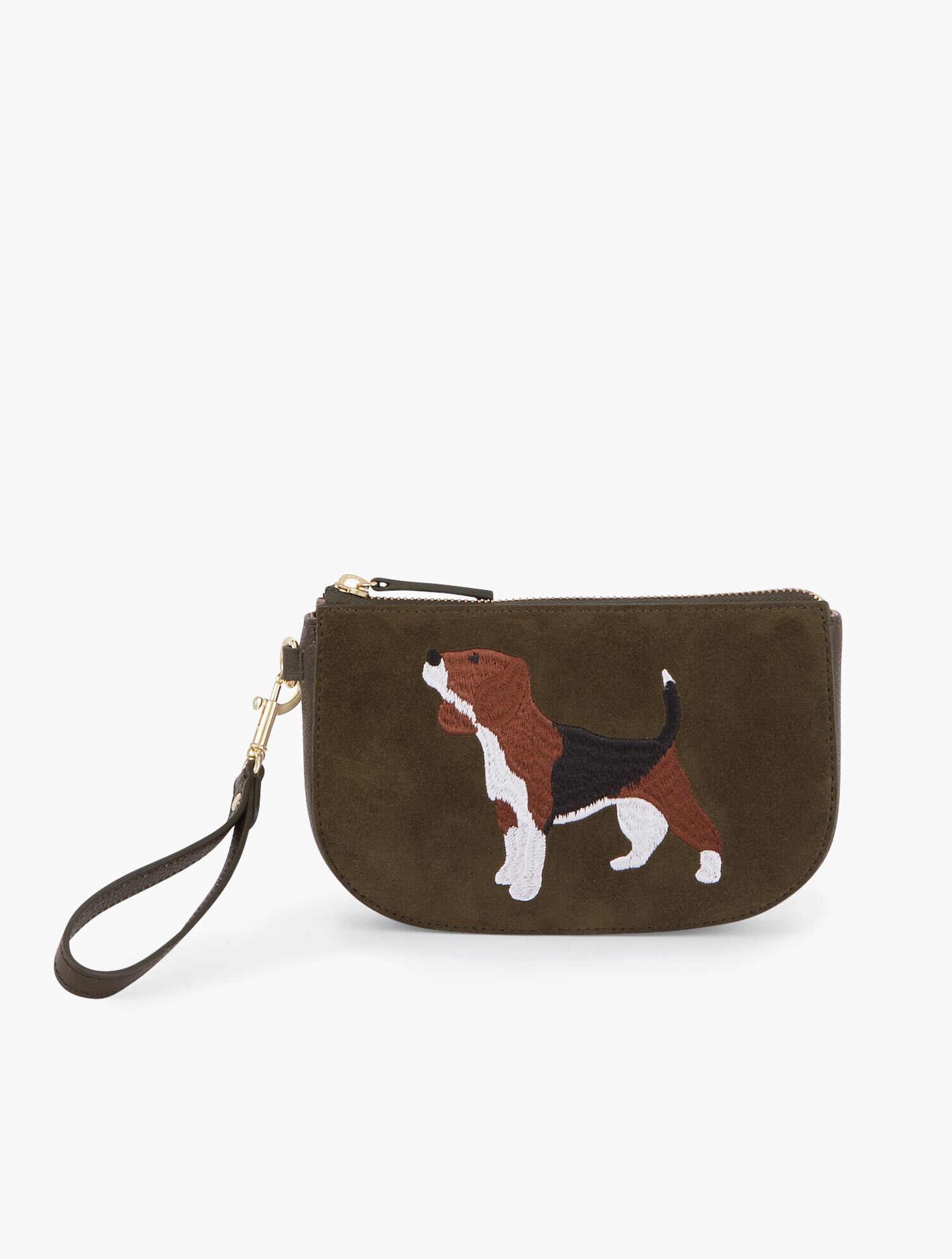 Suede Beagle Wristlet | Talbots