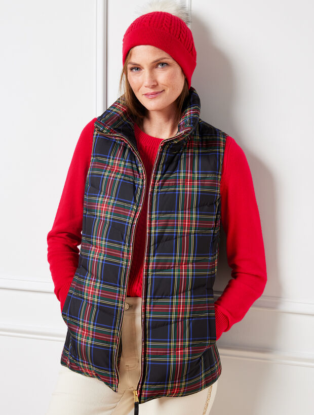 Puffer Vest - Plaid | Talbots