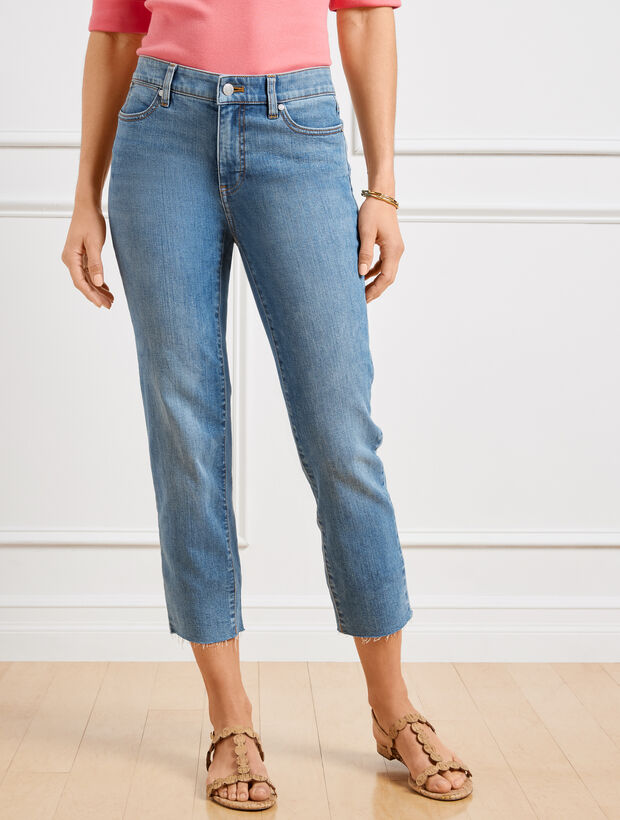 Crop Straight Leg Jeans - Lenox Wash | Talbots