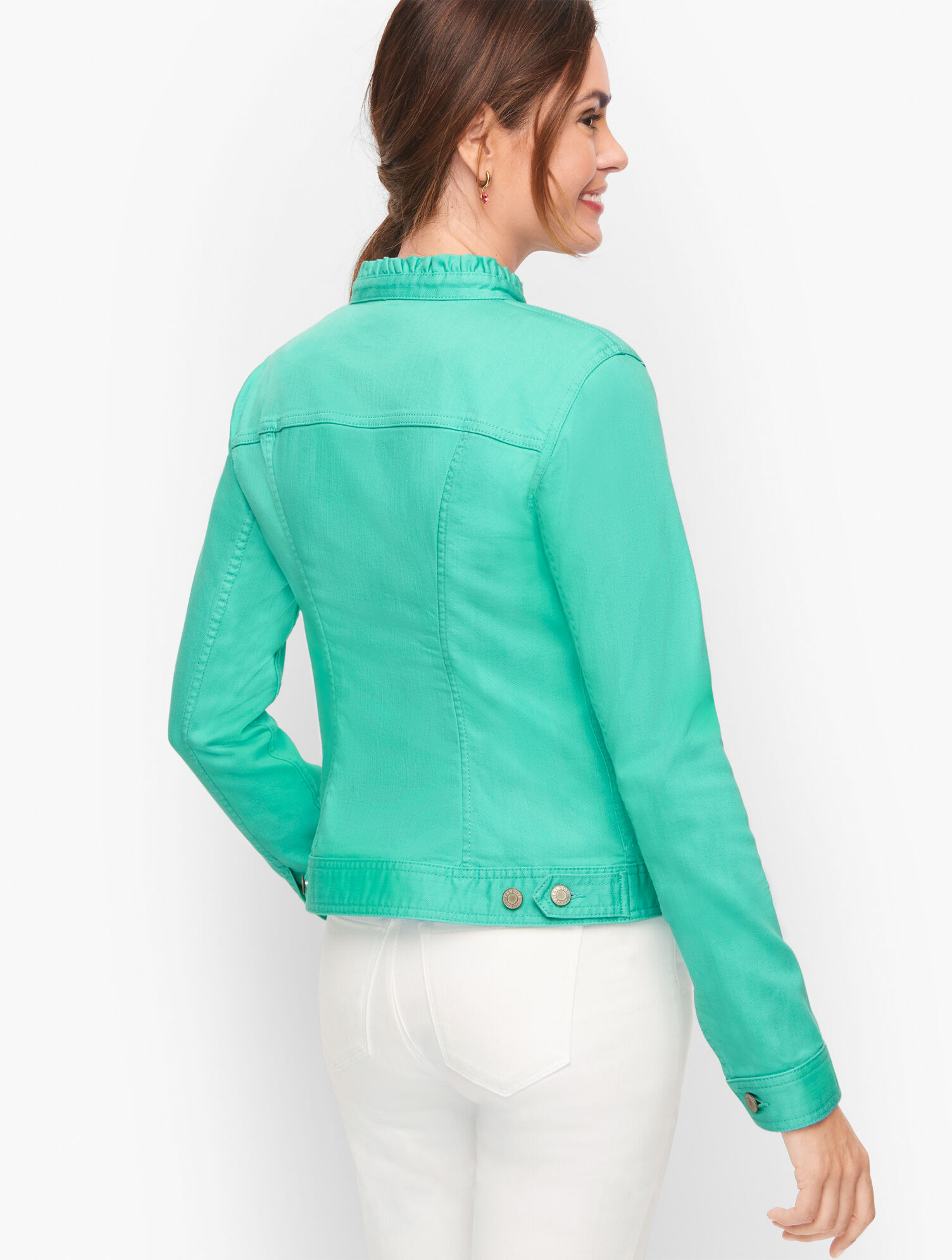 Ruffle Denim Jacket - Colors | Talbots
