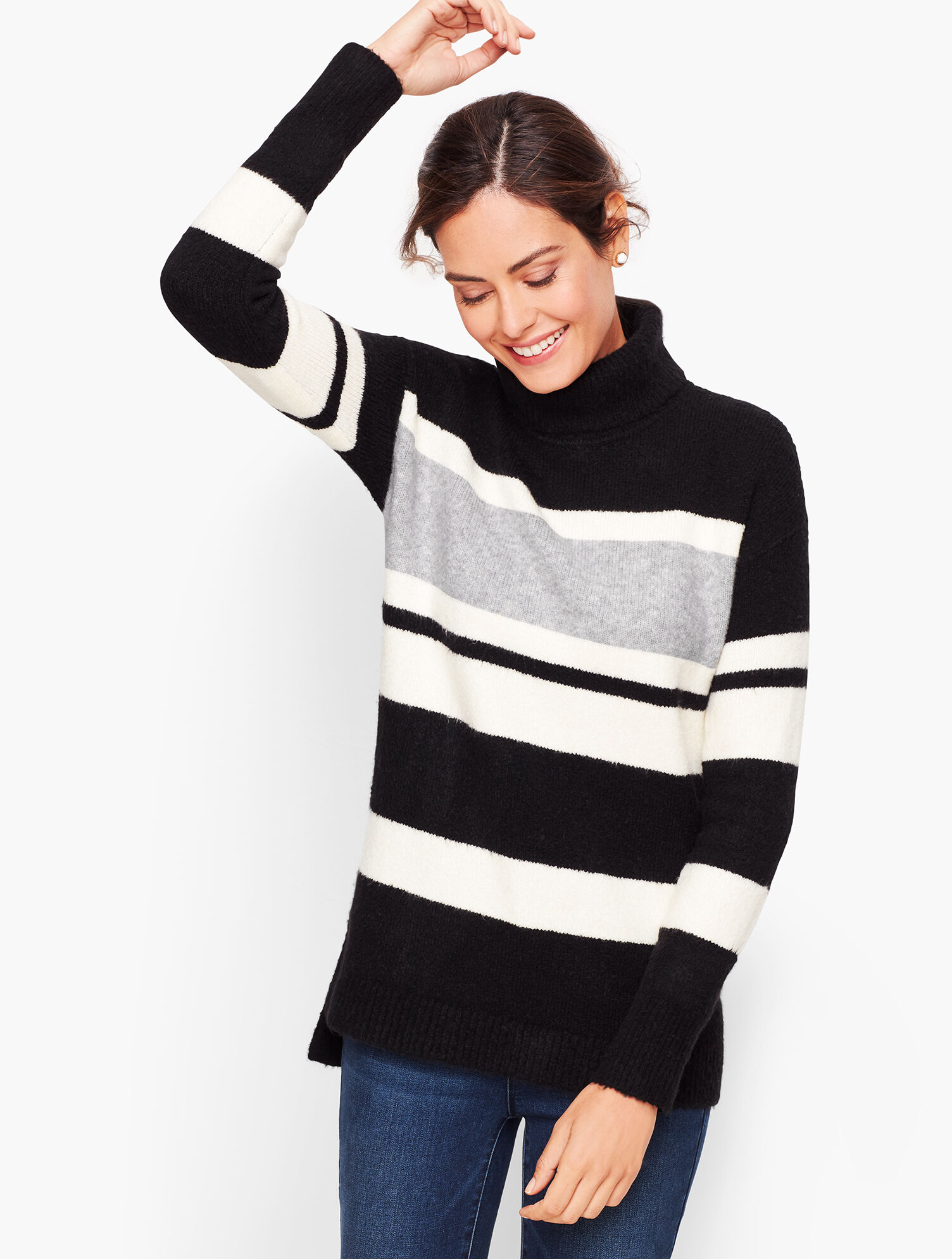Fireside Stripe Turtleneck Sweater | Talbots