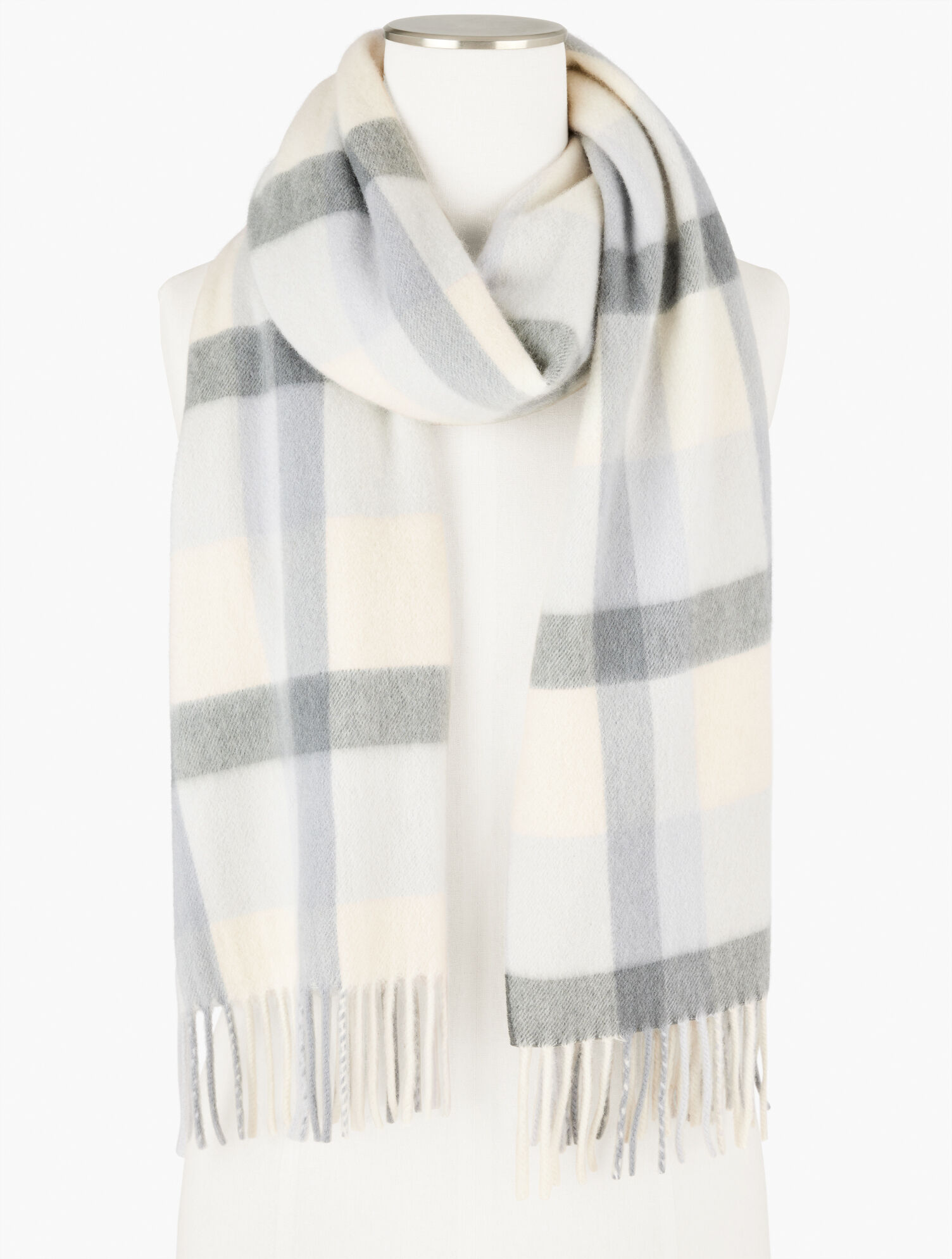 Cashmere Waterweave Scarf - Snug Plaid | Talbots