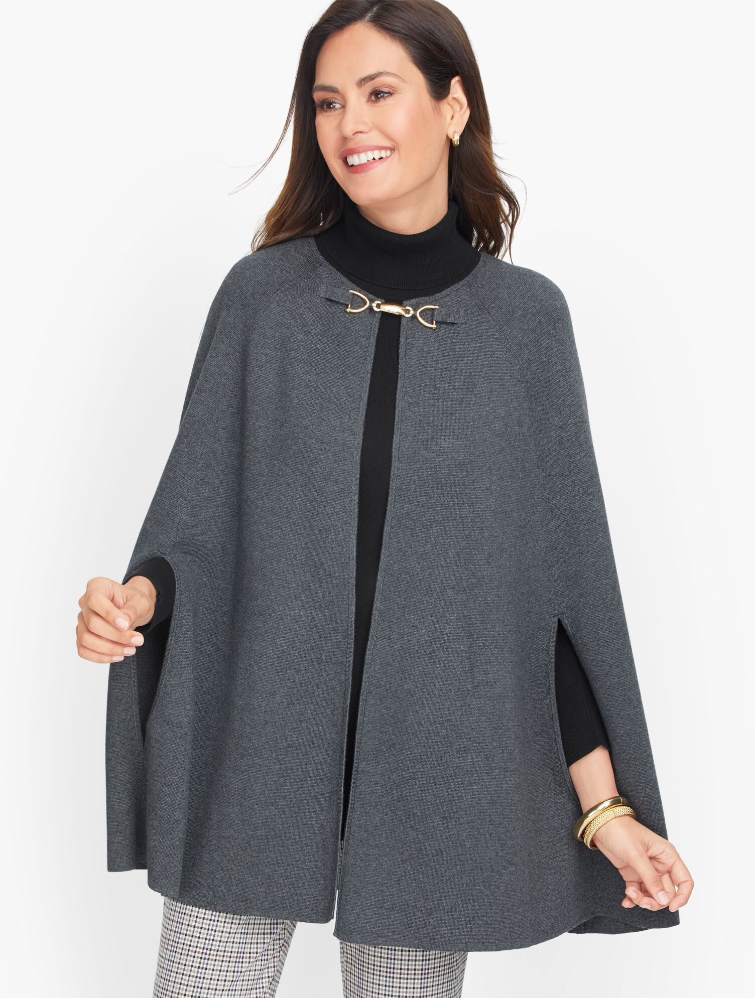 Cotton Blend Cape | Talbots