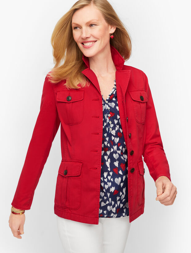 Twill Utility Jacket | Talbots