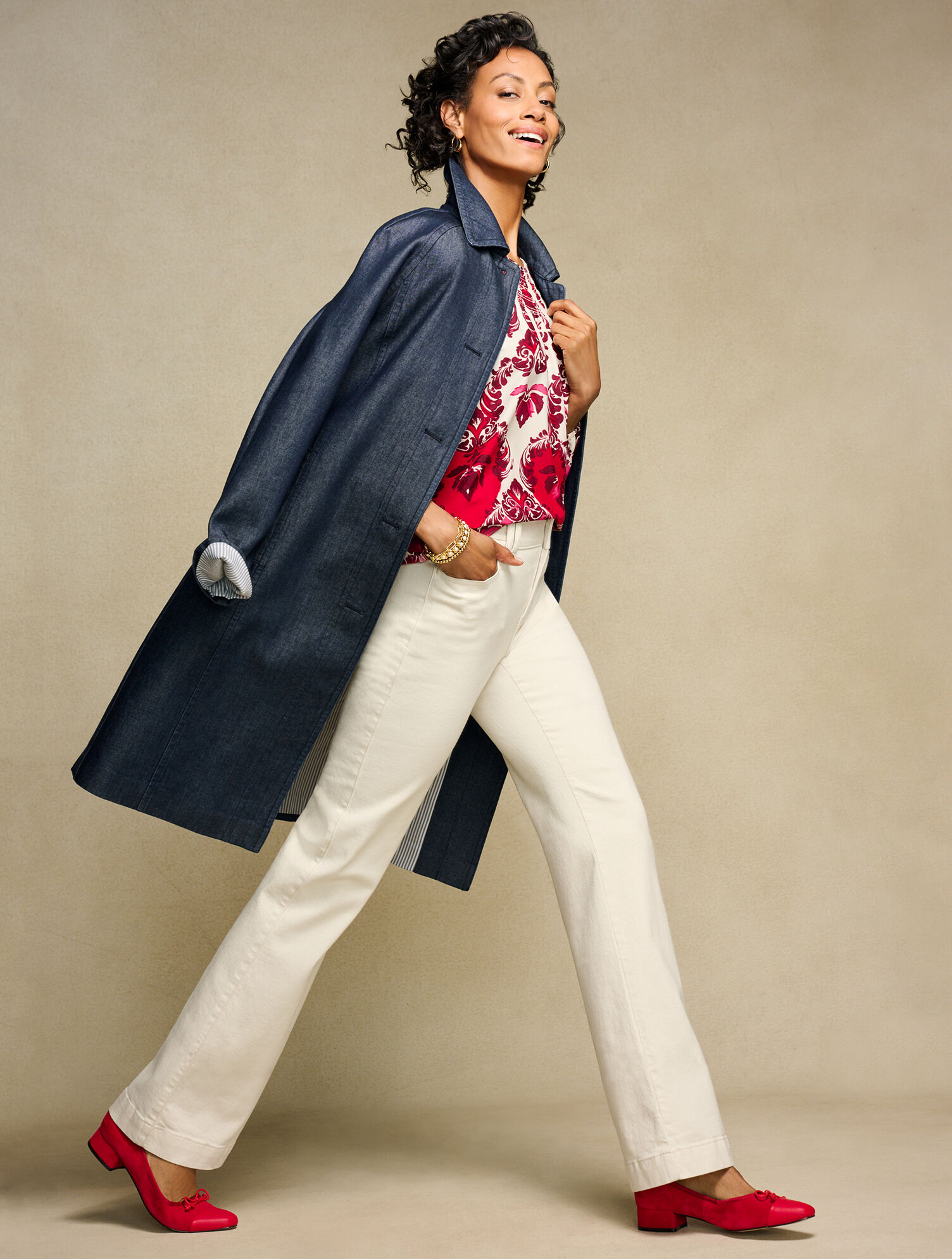 Denim Mac Coat | Talbots