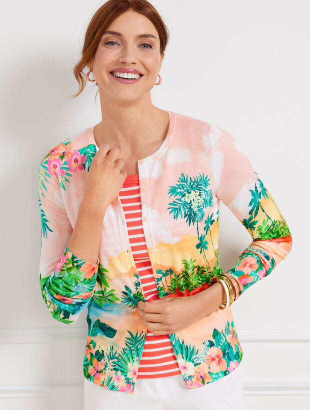 Charming Cardigan - Sunset Horizon | Talbots