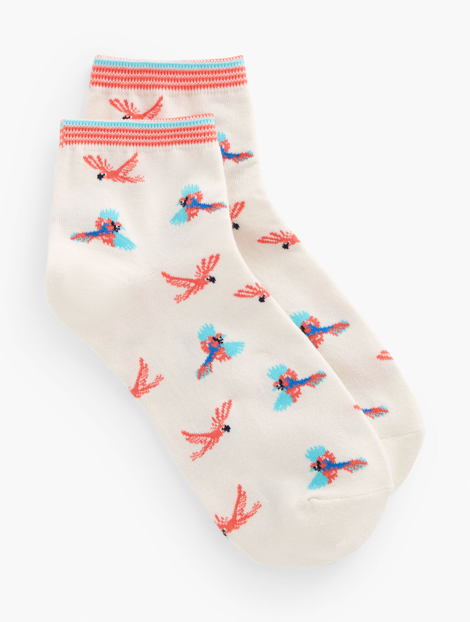 Tropical Birds Crew Socks | Talbots