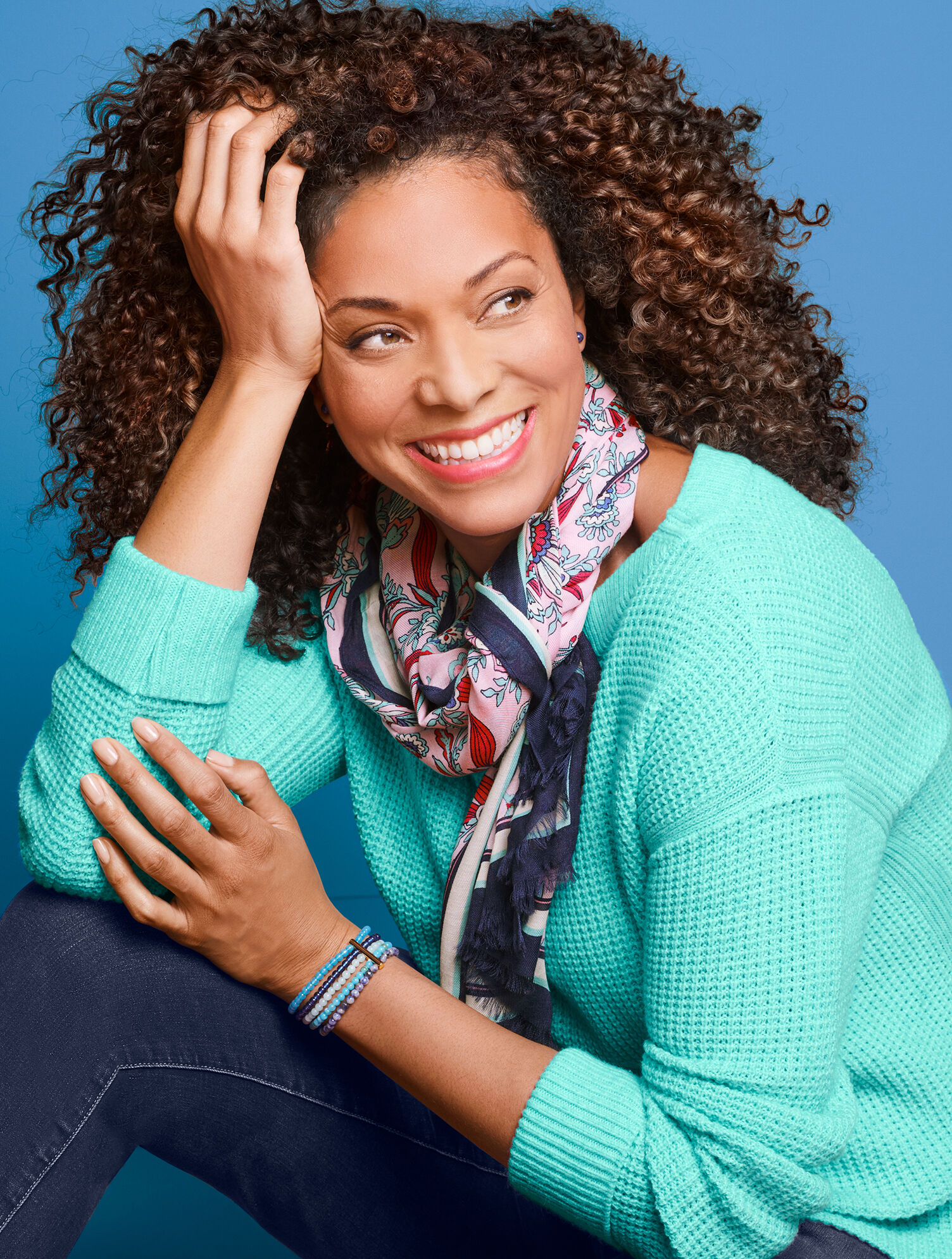 Flourish Floral Oblong Scarf | Talbots